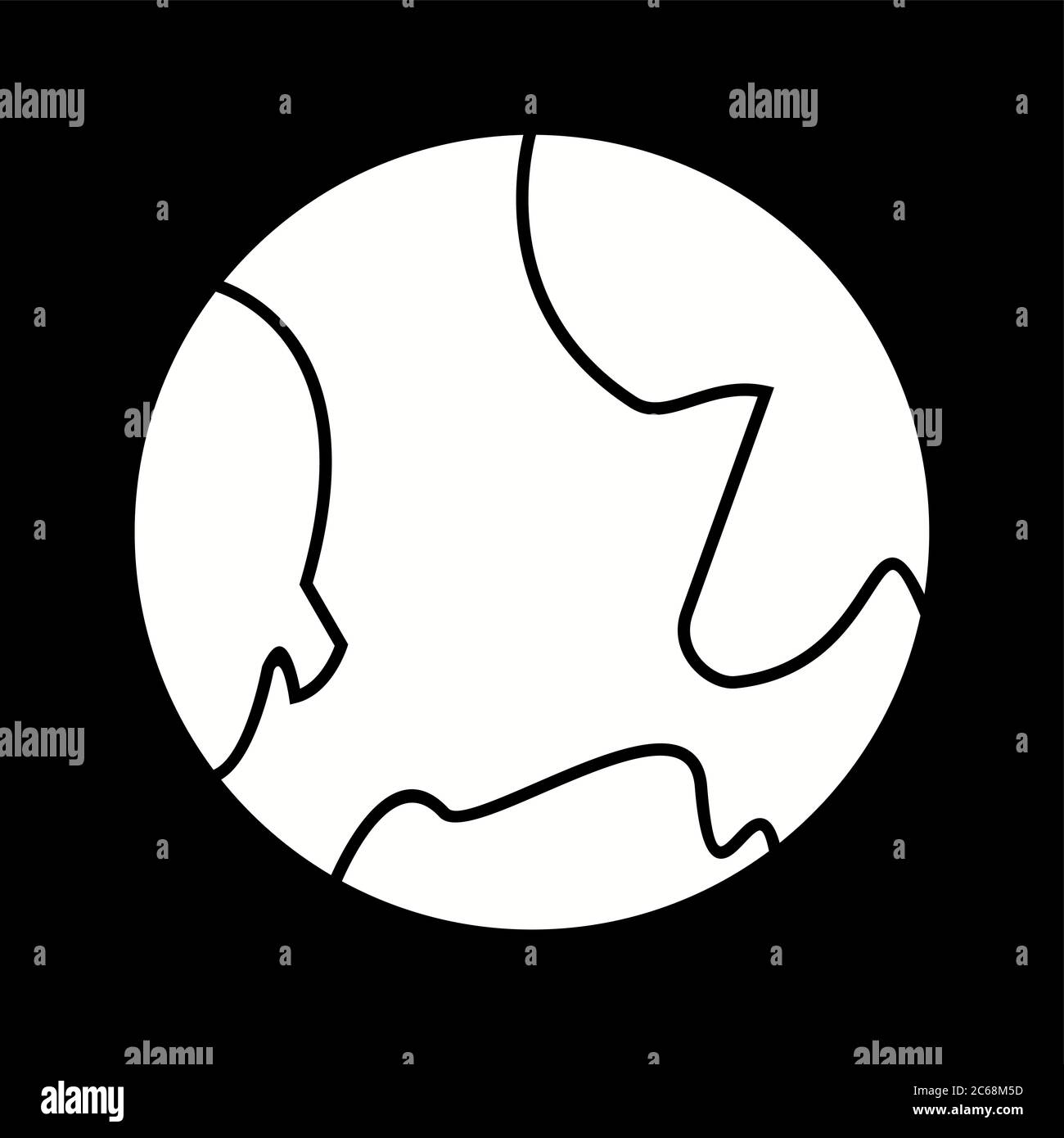 Unique Earth Vector Glyph Icon Stock Vector Image & Art - Alamy