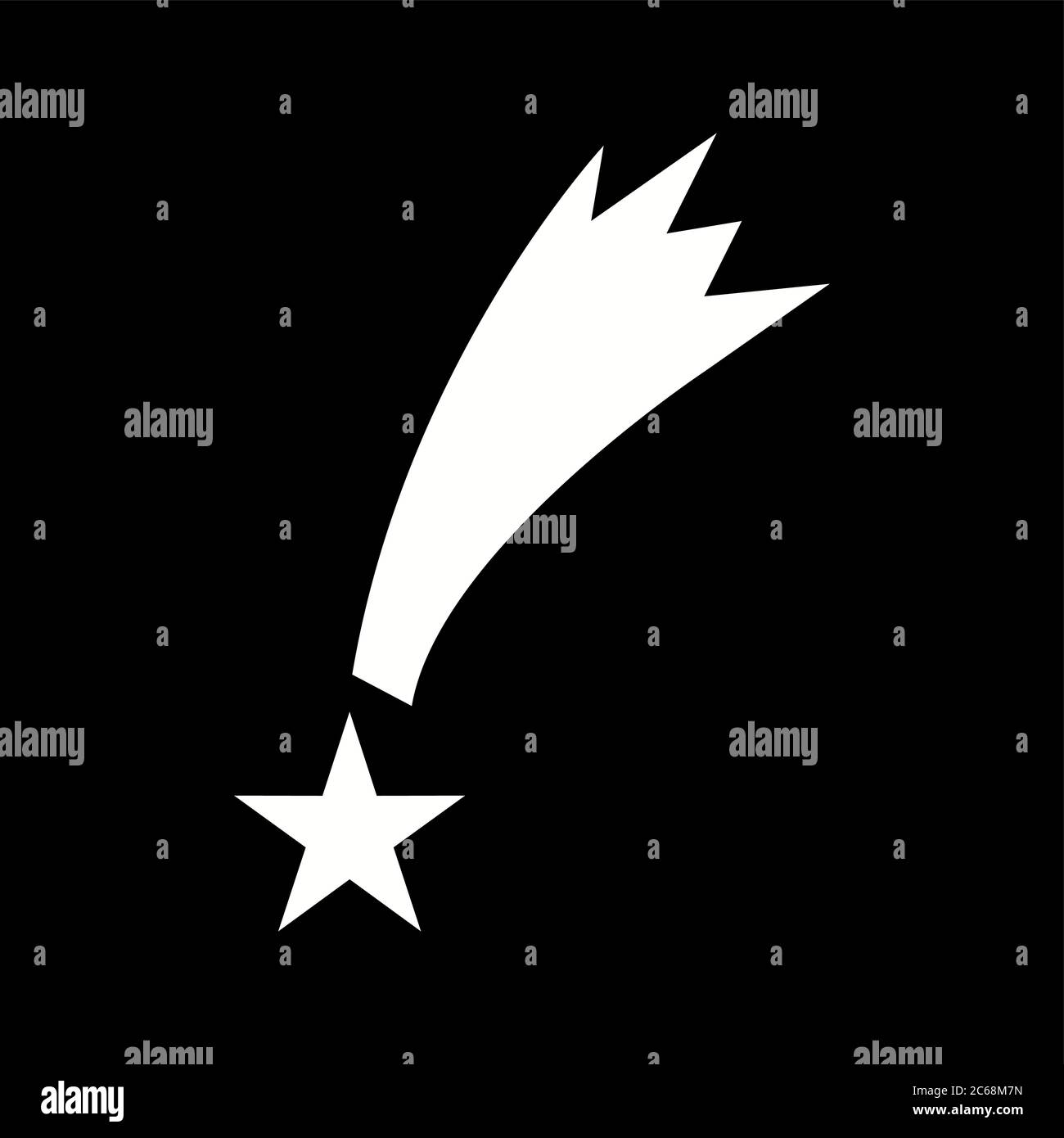 Unique Star Falling Vector Glyph Icon Stock Vector Image & Art - Alamy