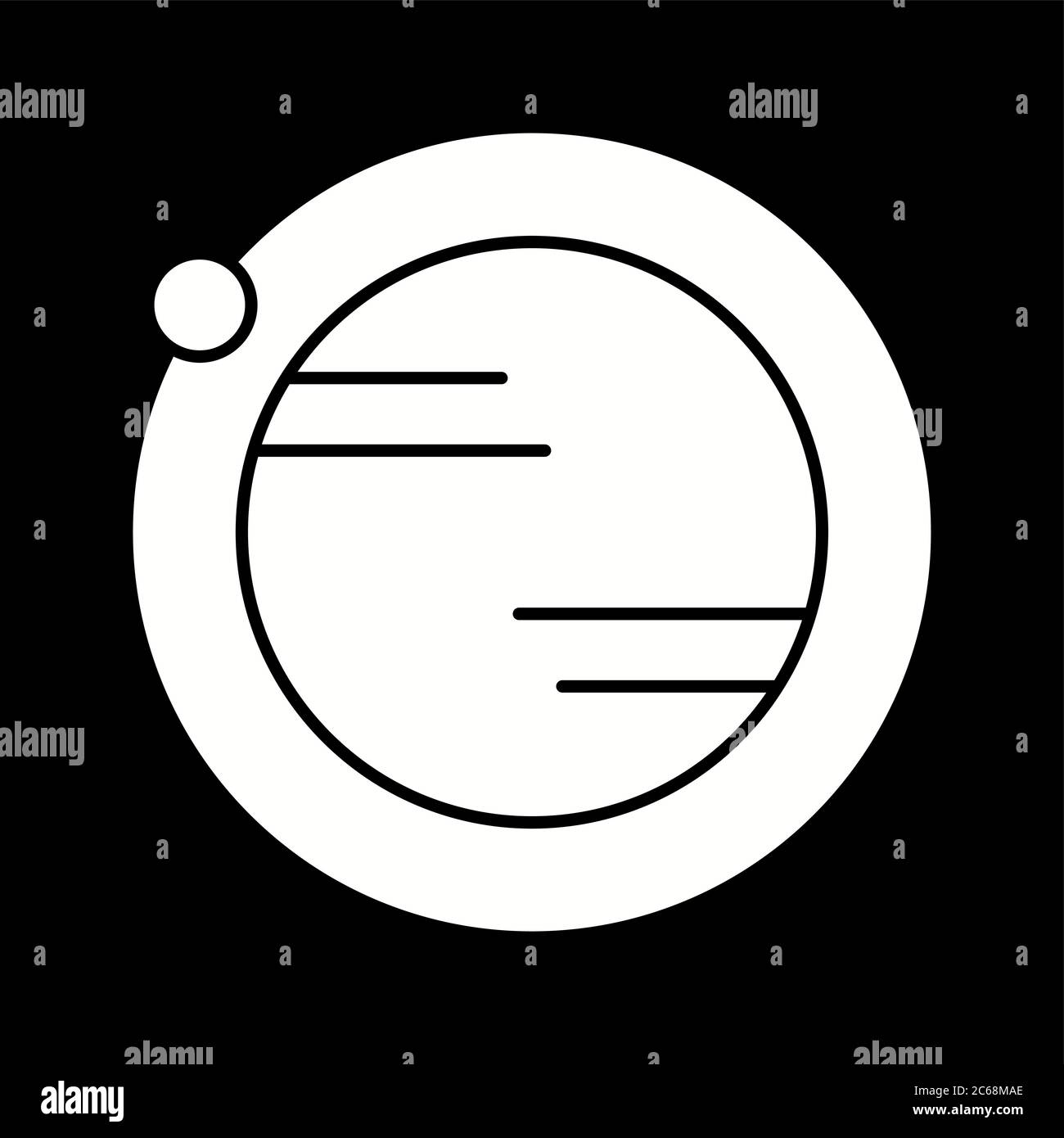 Unique Orbit Vector Glyph Icon Stock Vector Image & Art - Alamy