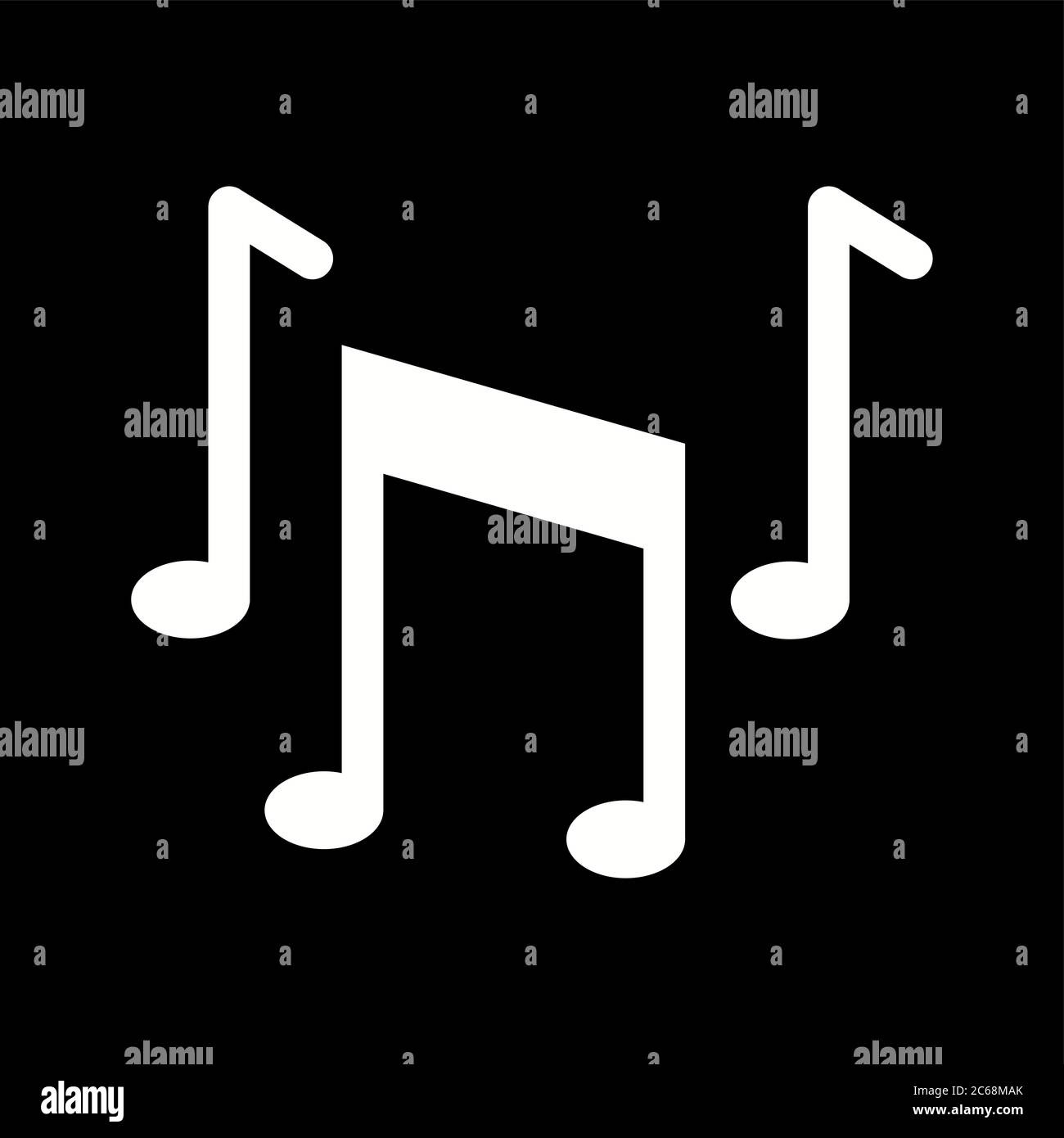 Unique Musical Notes Vector Glyph Icon Stock Vector Image & Art - Alamy
