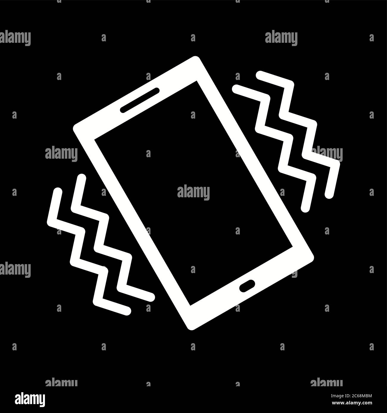 Unique Vibration Mode Vector Glyph Icon Stock Vector Image & Art - Alamy