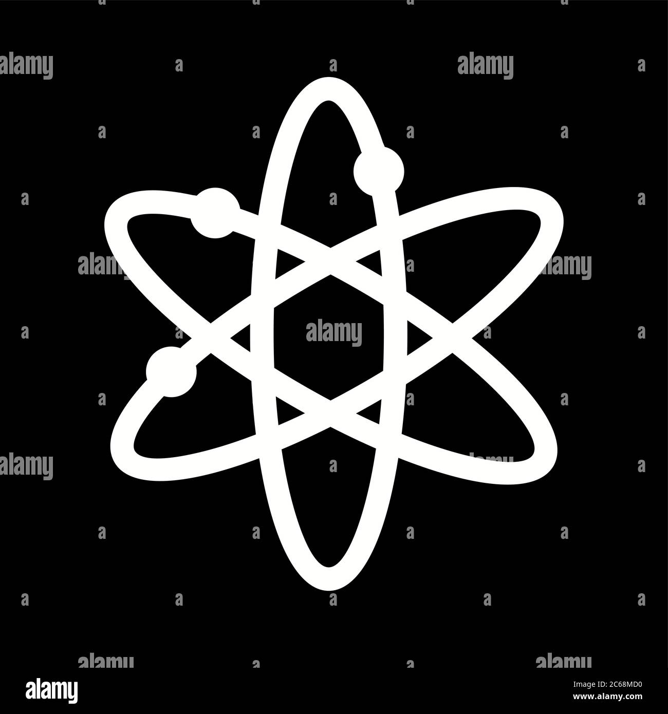 Unique Atomic Structure Vector Glyph Icon Stock Vector Image & Art - Alamy