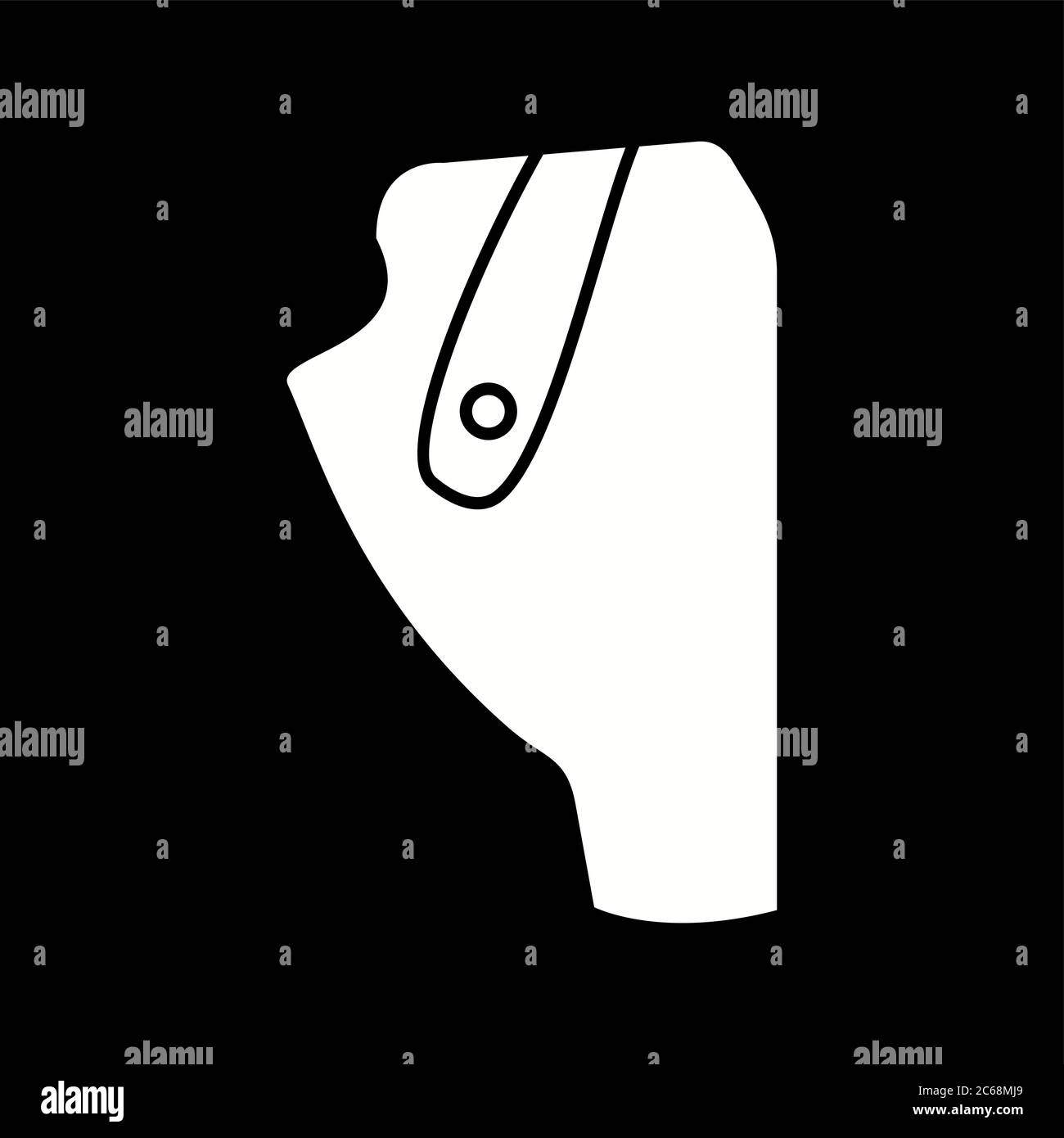 Unique Pistol Hostler Vector Glyph Icon Stock Vector Image & Art - Alamy