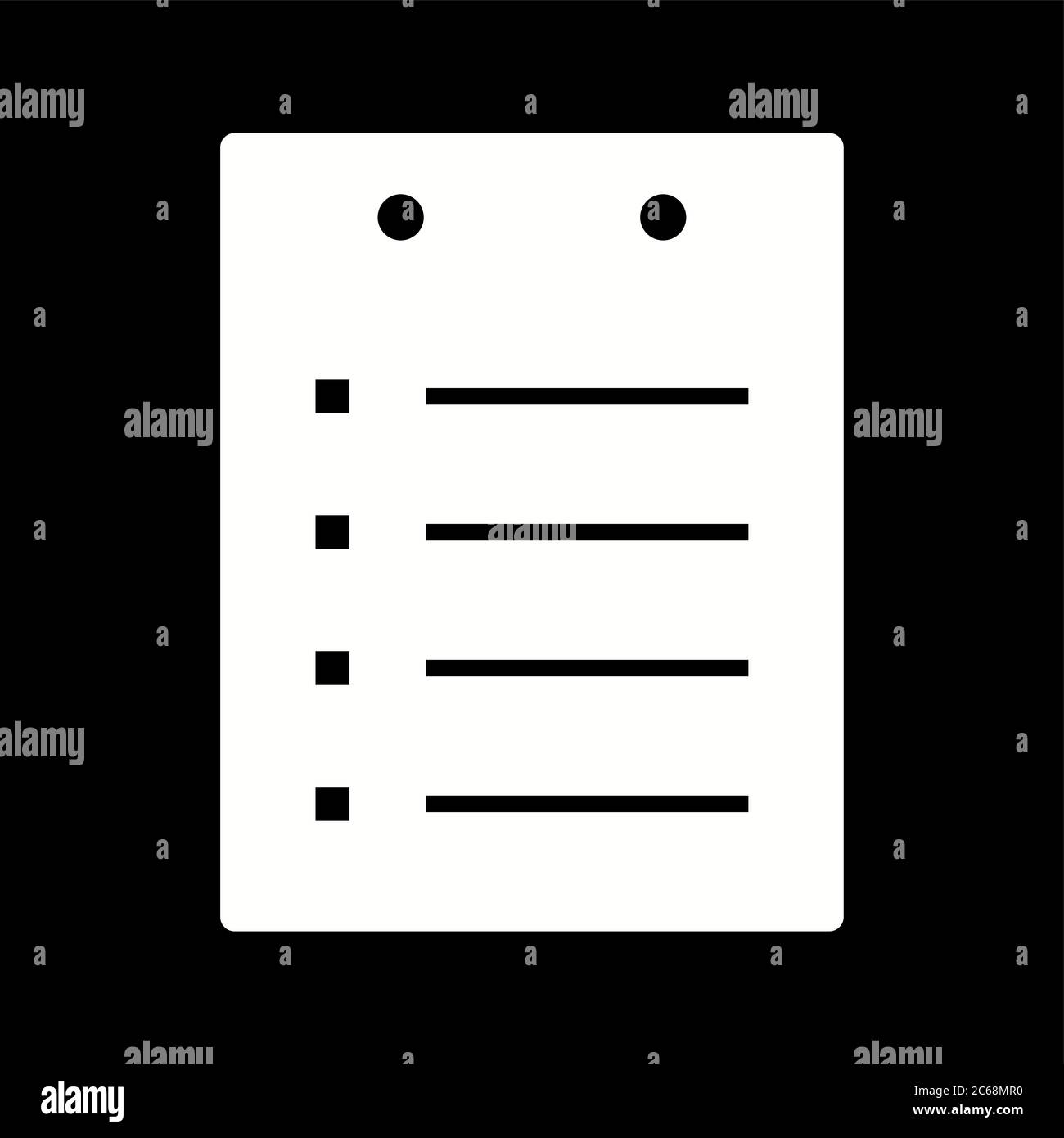 Unique Notes Vector Glyph Icon Stock Vector Image & Art - Alamy