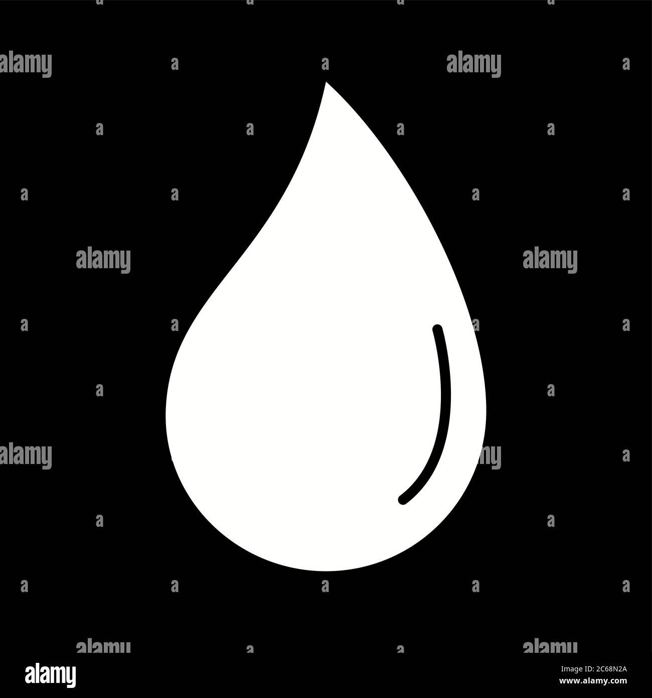 Unique Water Droplet Vector Glyph Icon Stock Vector Image & Art - Alamy