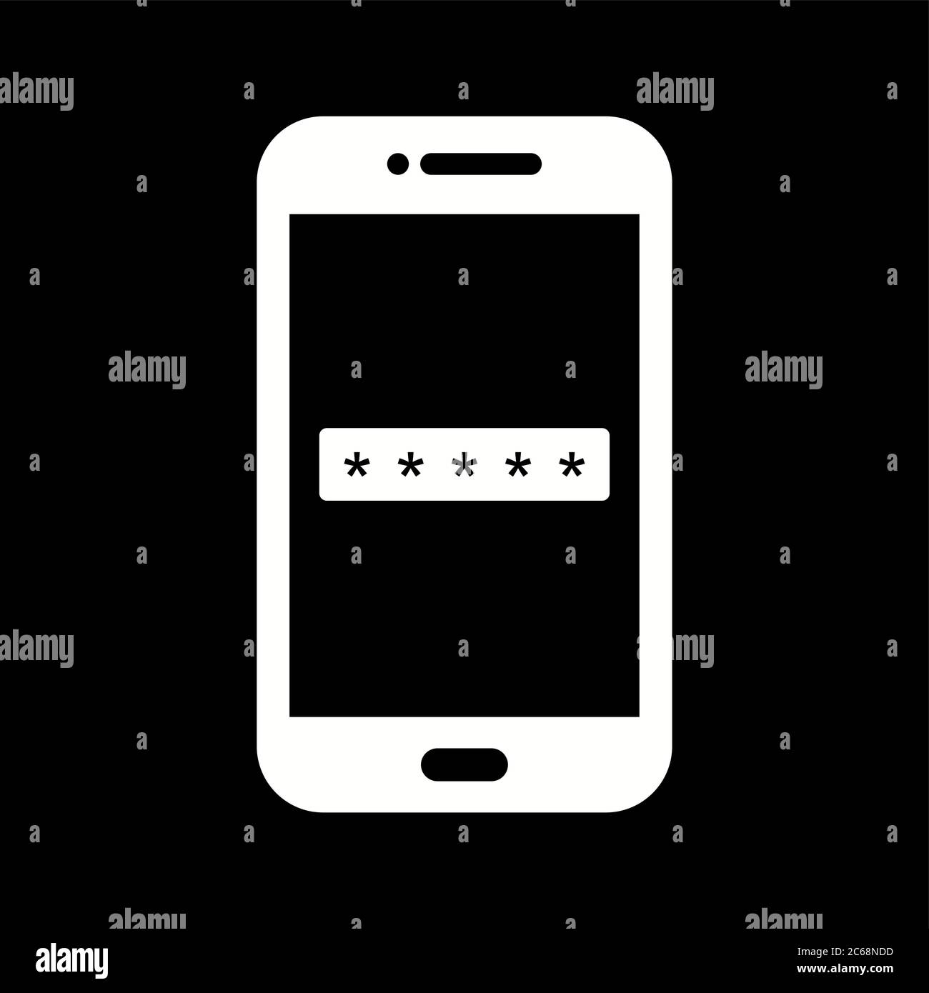 Unique Pass code Vector Glyph Icon Stock Vector Image & Art - Alamy