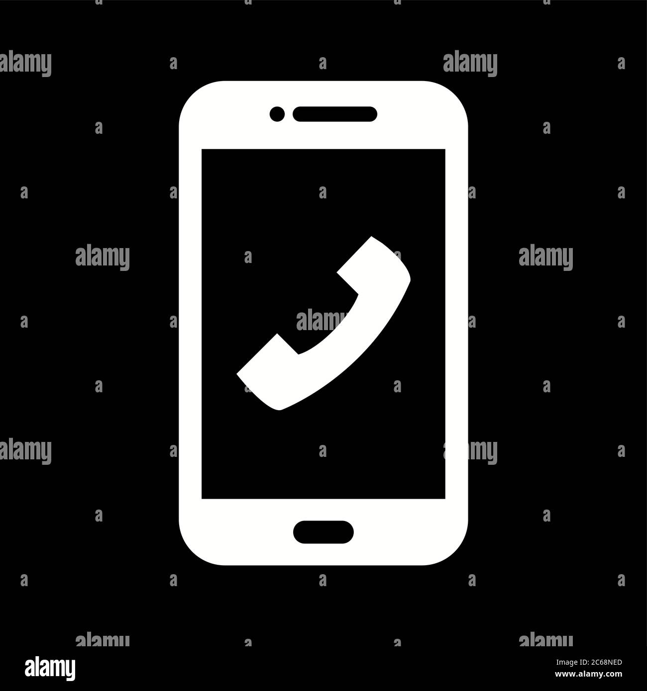 Unique Dial Call Vector Glyph Icon Stock Vector Image & Art - Alamy