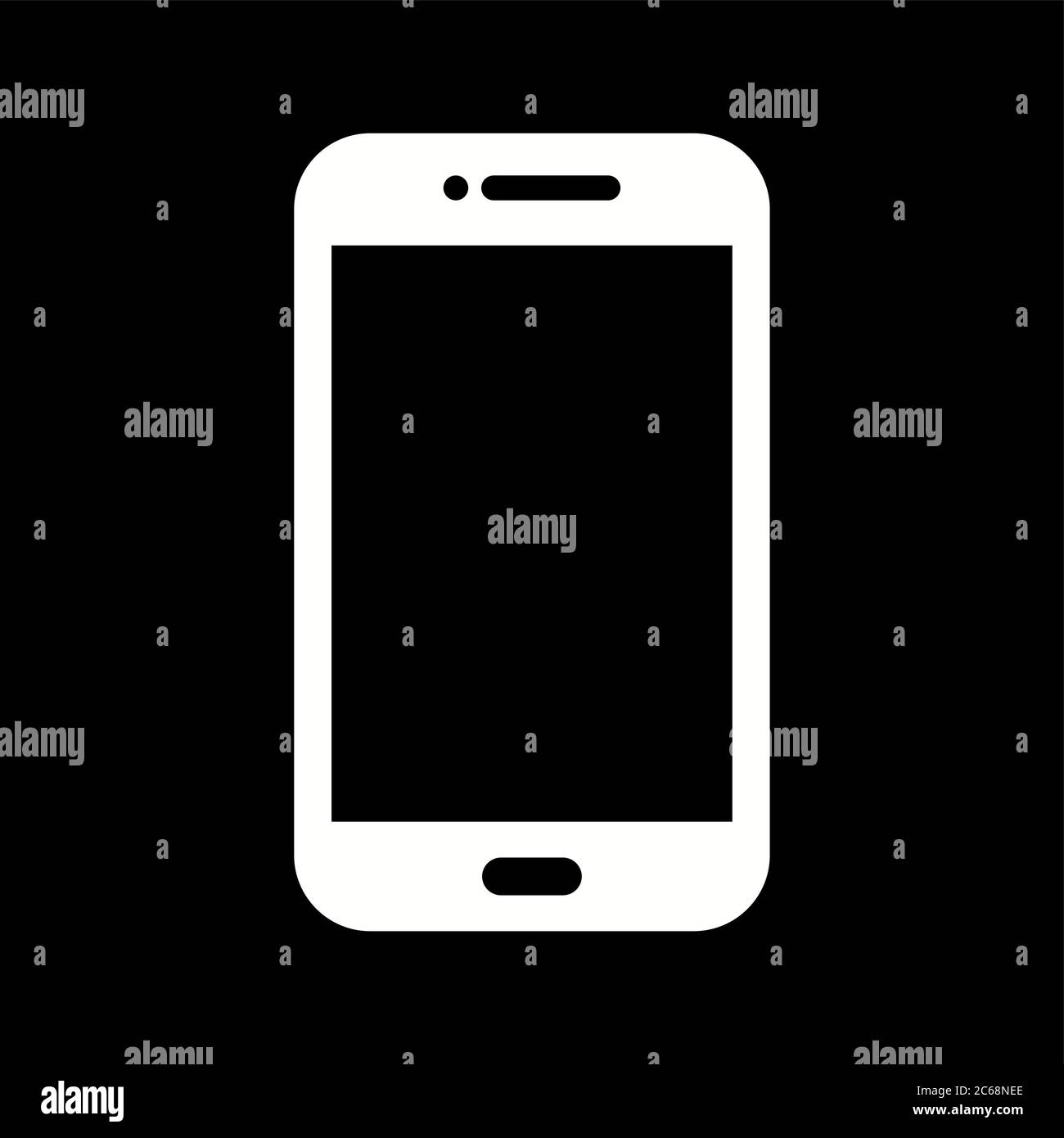 Unique Cell Phone Vector Glyph Icon Stock Vector Image & Art - Alamy