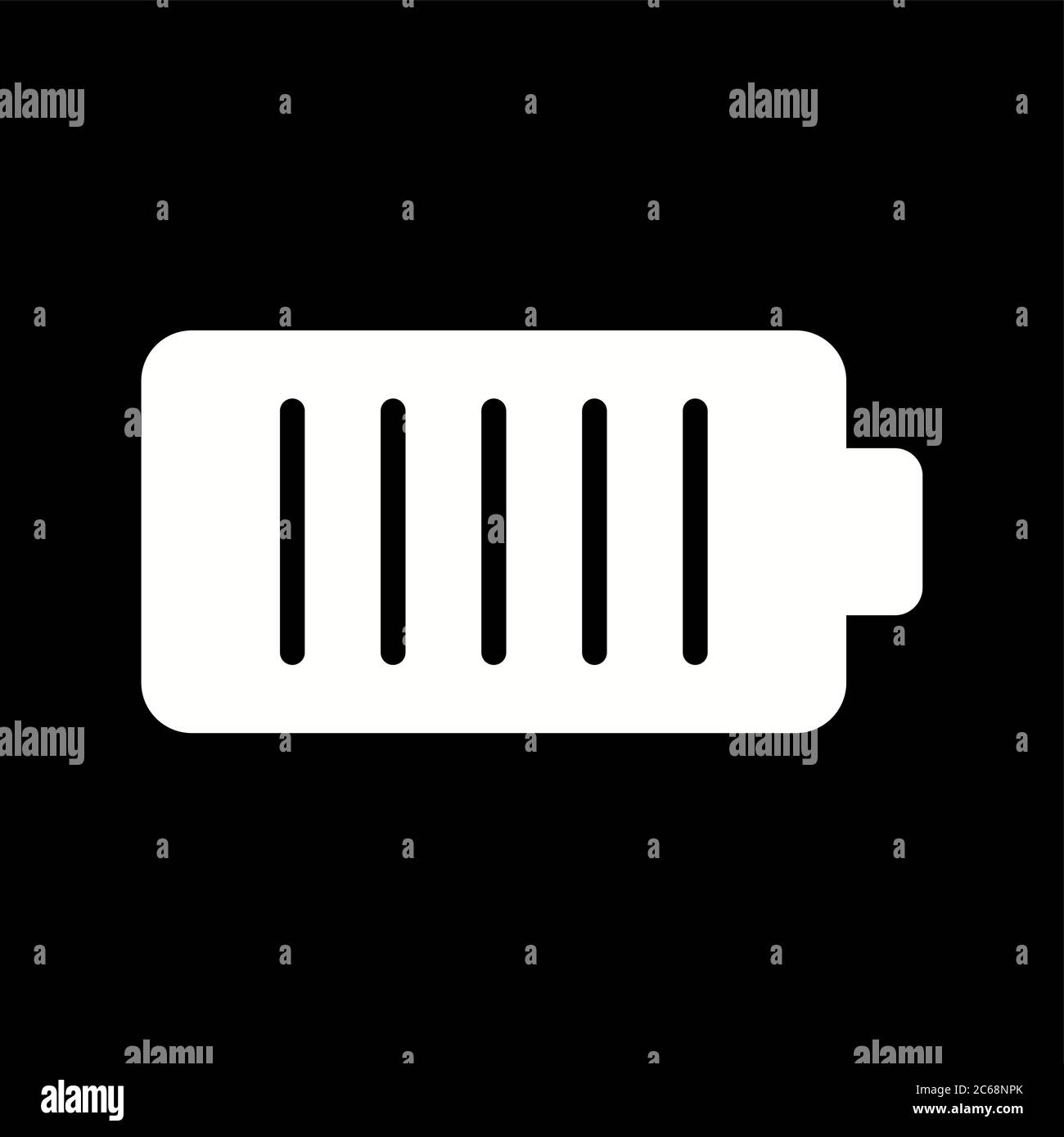 Unique Battery Vector Glyph Icon Stock Vector Image & Art - Alamy