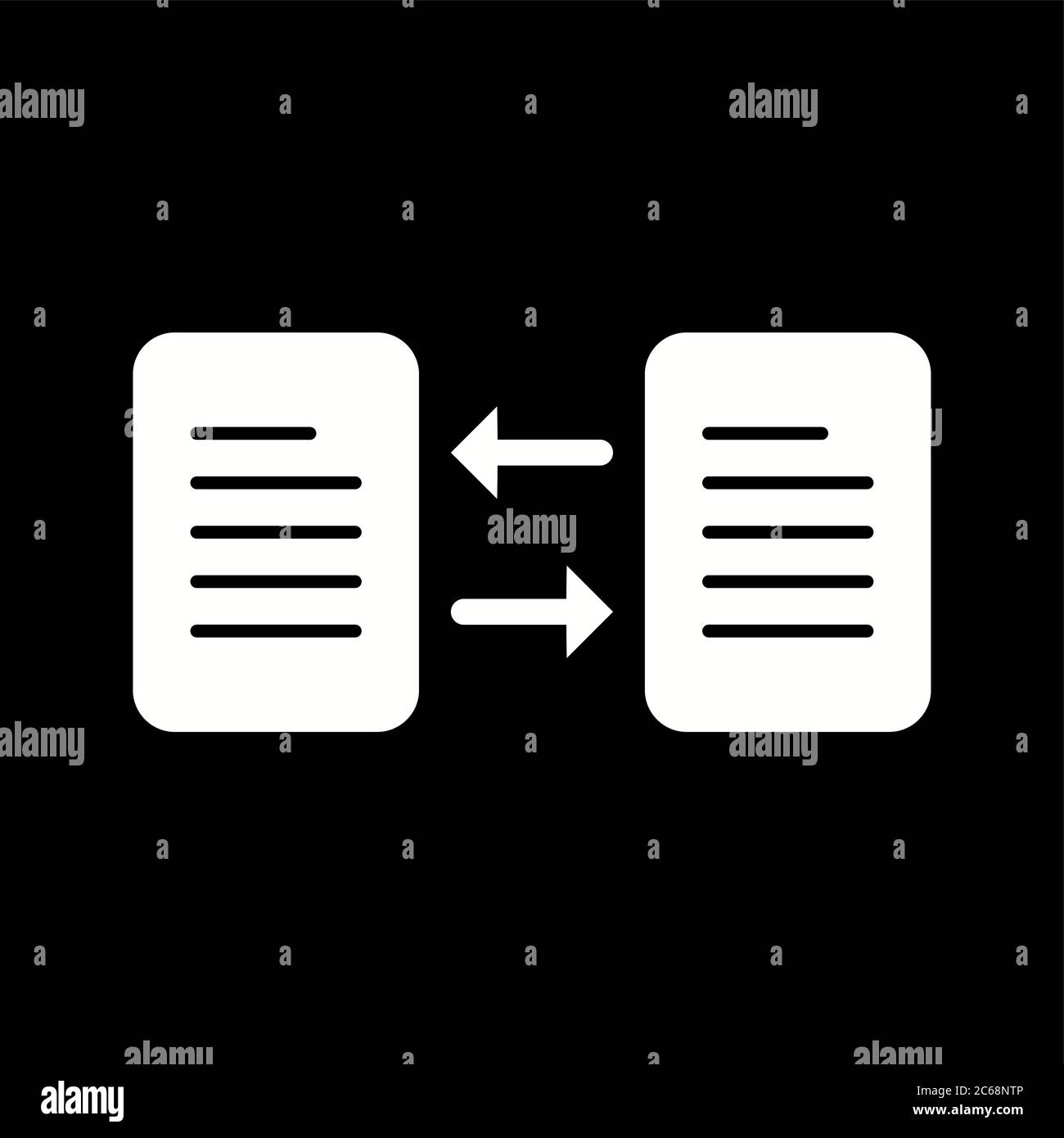 Unique File Transfer Vector Glyph Icon Stock Vector Image & Art - Alamy