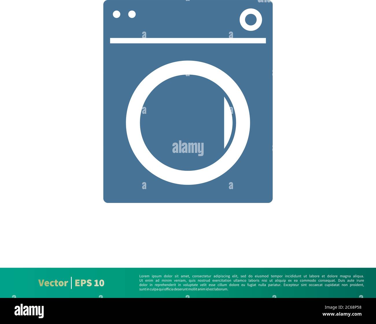 Washer Machine Laundry Icon Vector Logo Template Illustration Design ...