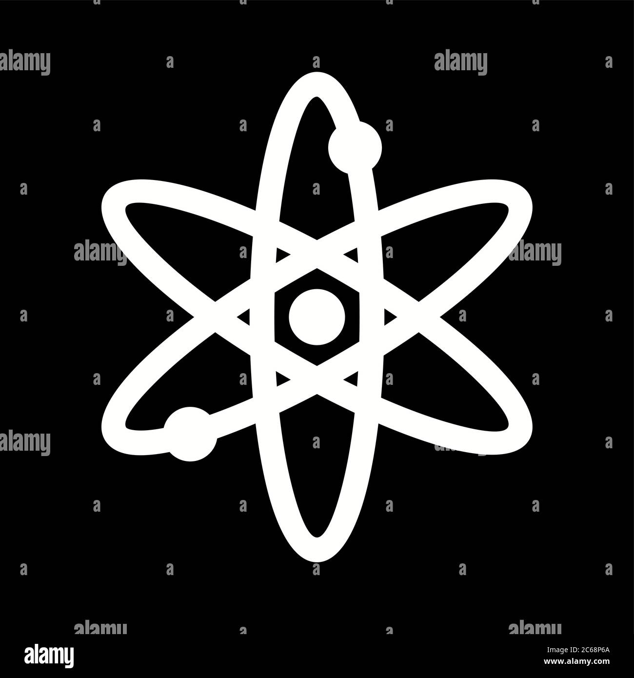 Unique Atom Vector Glyph Icon Stock Vector Image & Art - Alamy