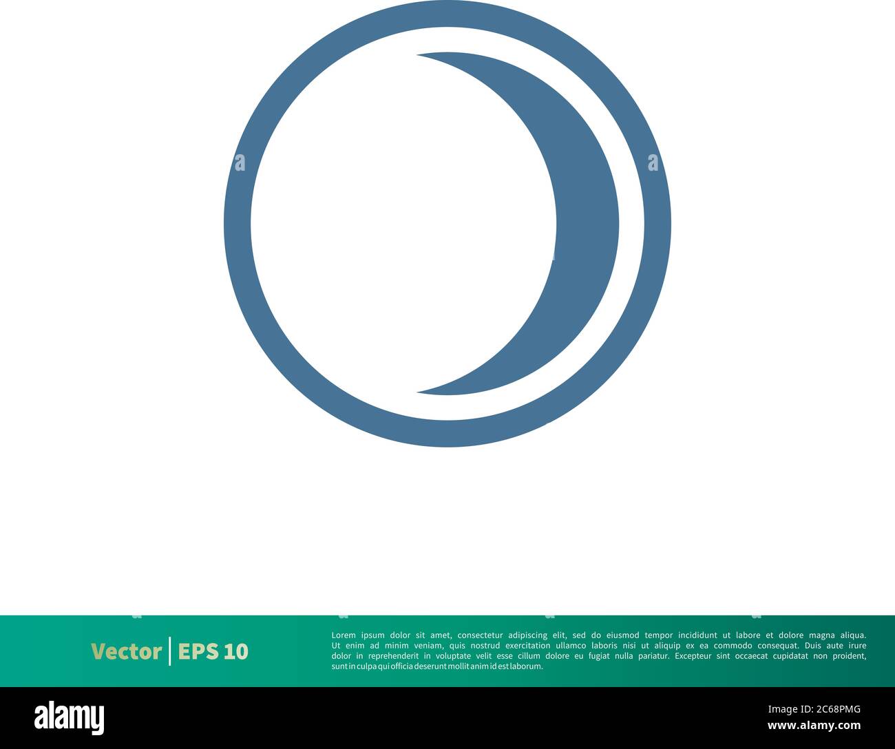Moon Icon Vector Logo Template Illustration Design. Editable Vector EPS ...