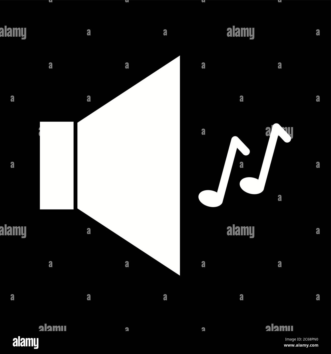 Unique Sound Vector Glyph Icon Stock Vector Image & Art - Alamy