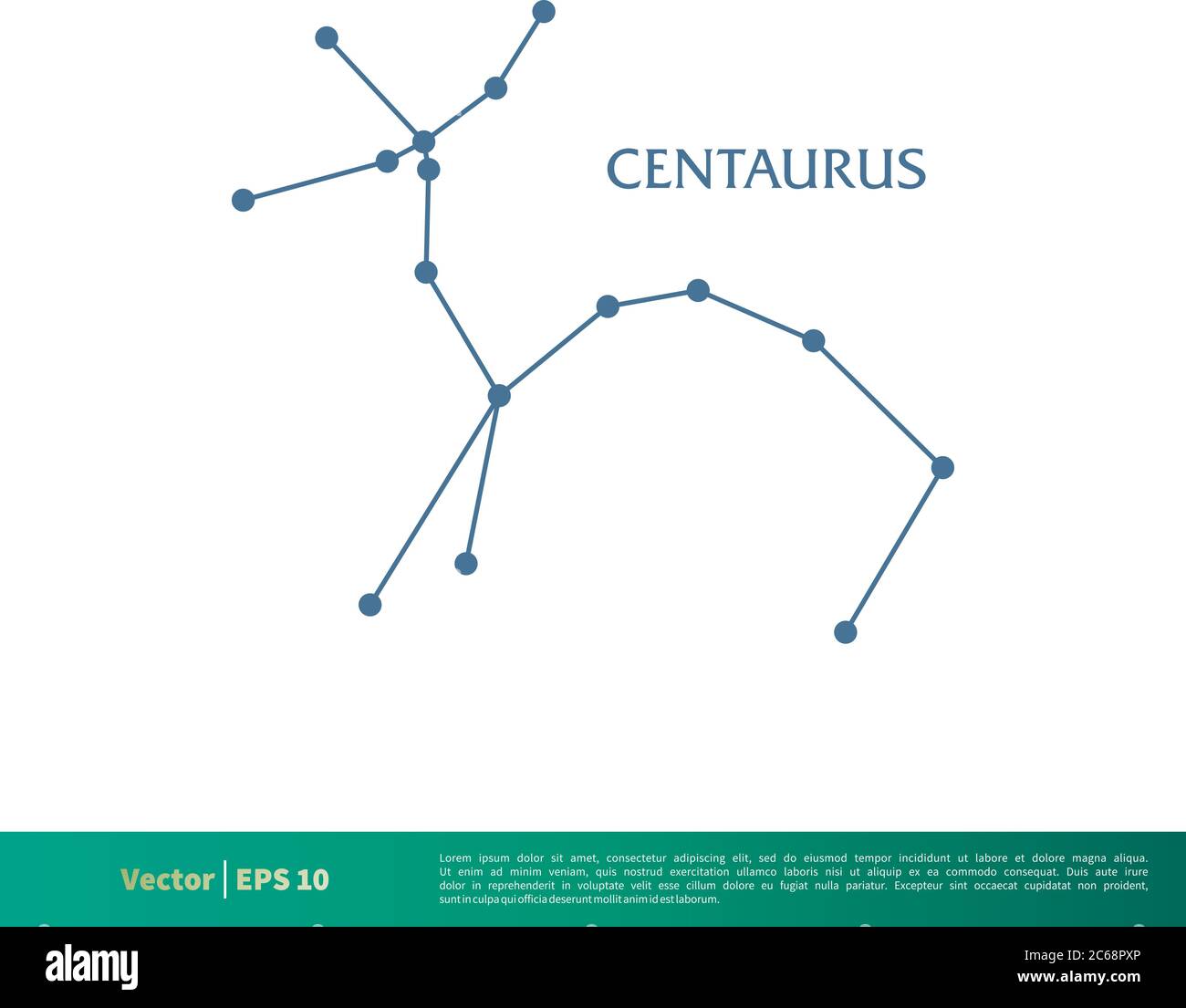 Centaurus - Constellation Star Icon Vector Logo Template Illustration ...