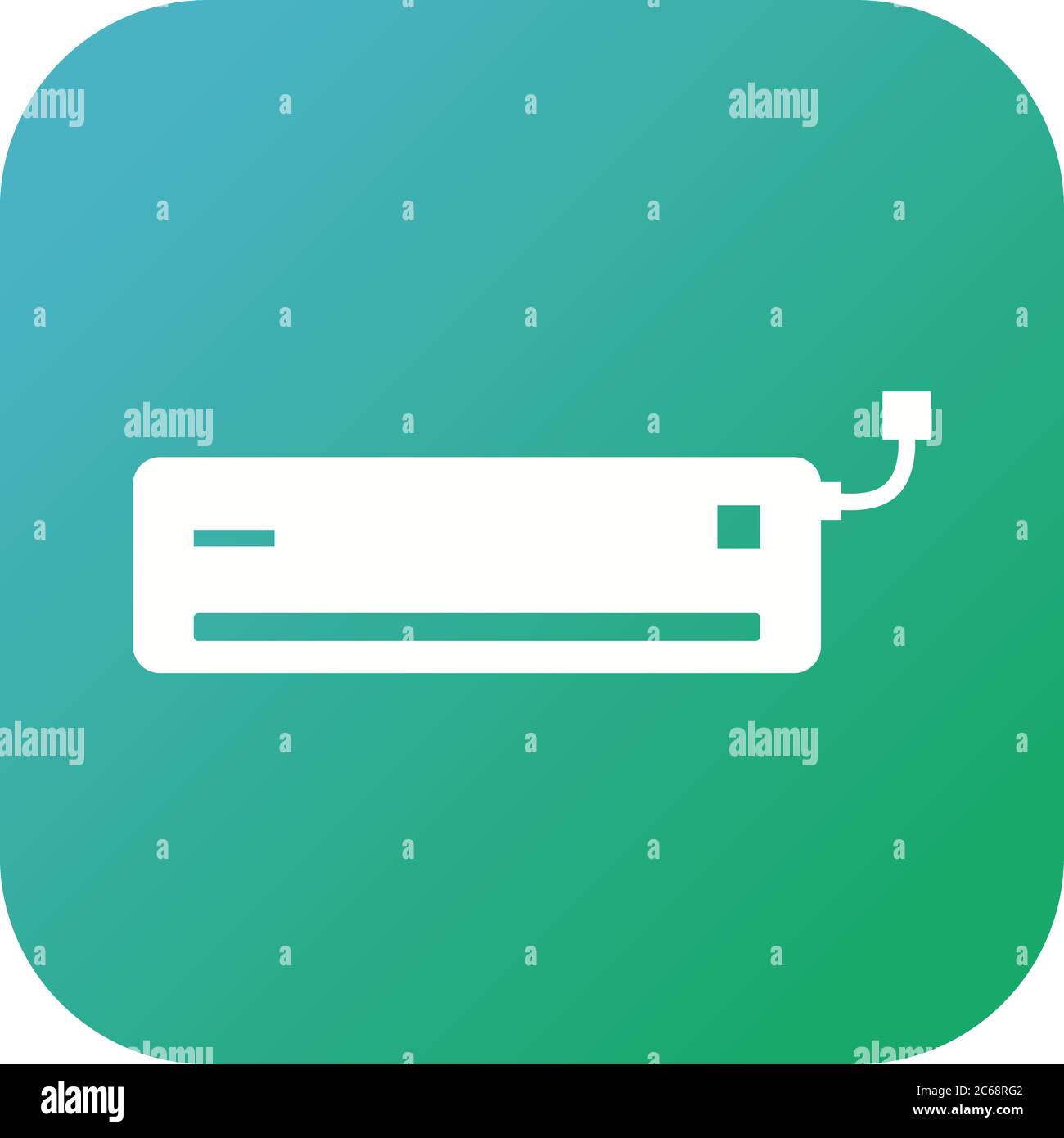 Unique Air Conditioner Glyph Vector Icon Stock Vector Image & Art - Alamy