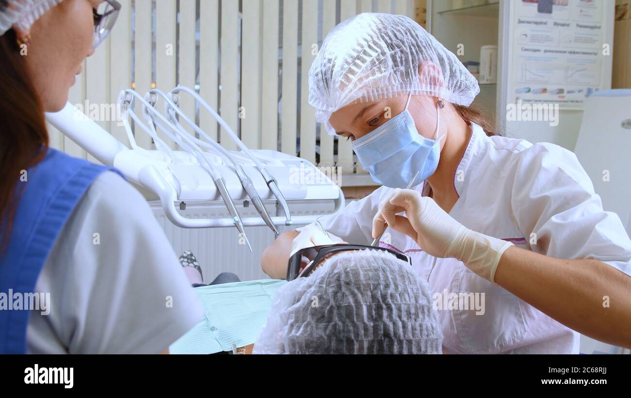 Dental care woman office hi-res stock photography and images - Alamy