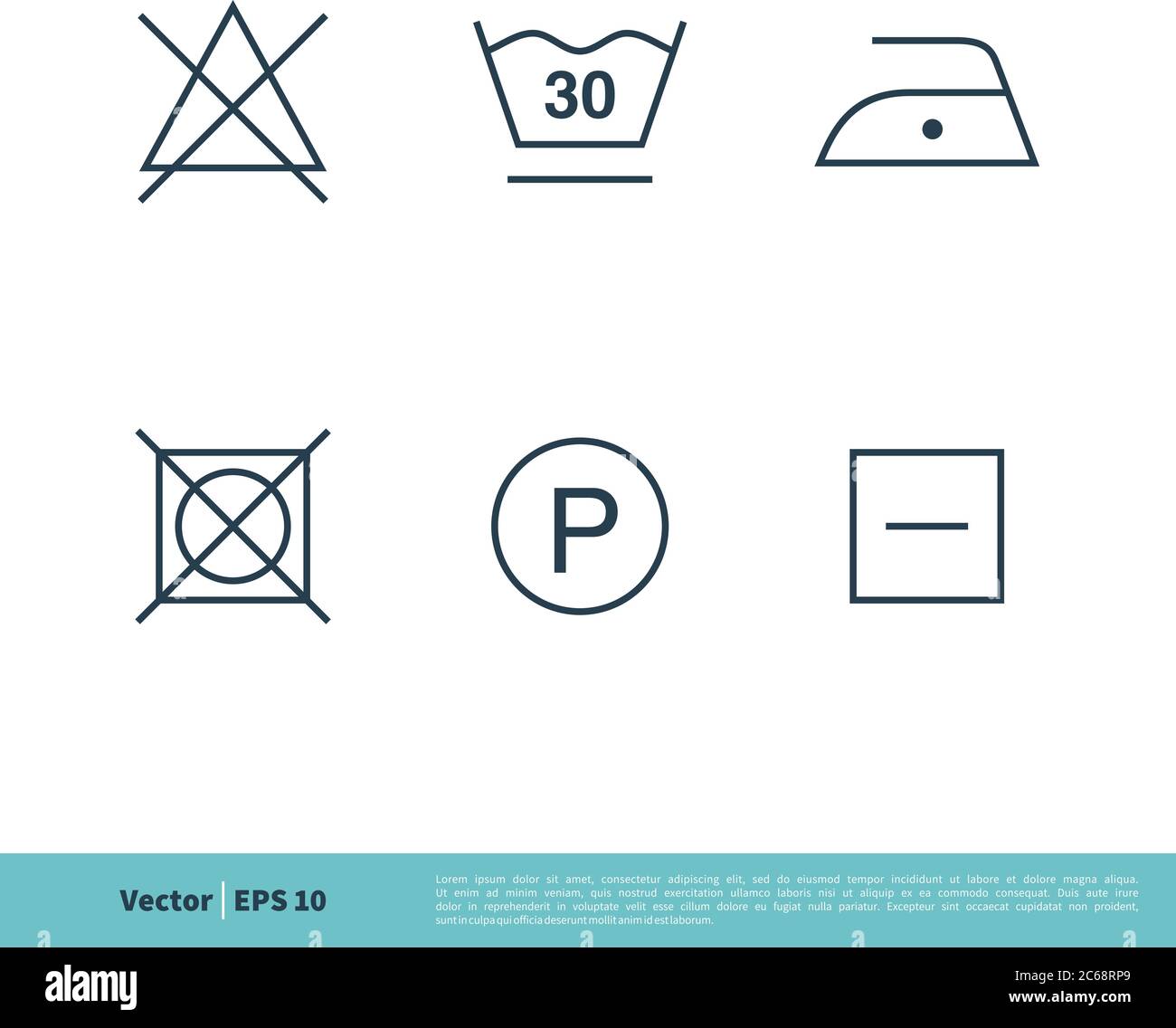 Laundry Icon Set Vector Logo Template Illustration Design. Editable ...