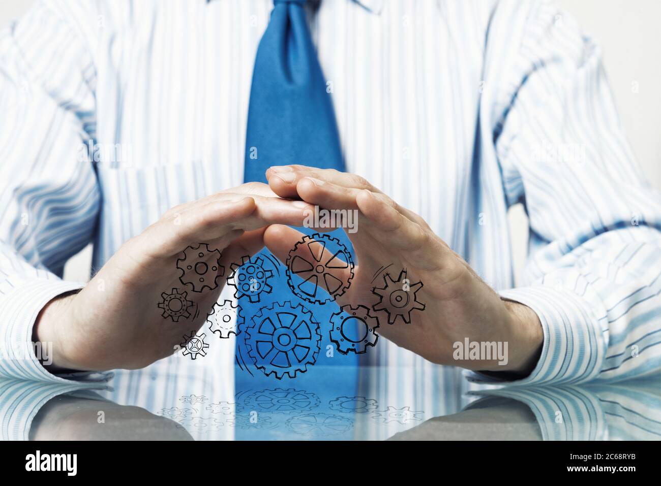 Concept of teamwork and cooperation Stock Photo - Alamy