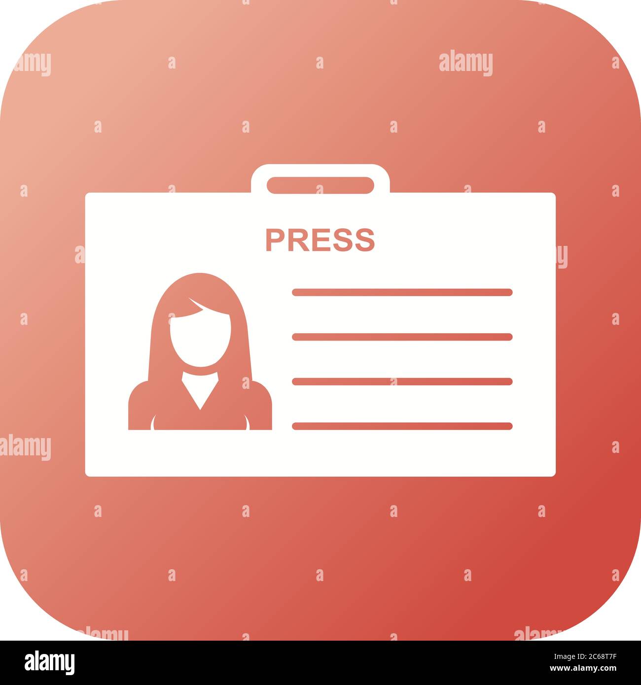 Unique Female ID Vector Glyph Icon Stock Vector Image & Art - Alamy