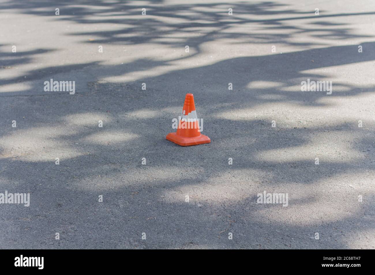 Bright orange road works warning sign hi-res stock photography and ...
