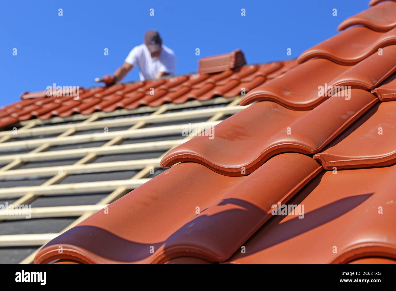 Roof covering hi-res stock photography and images - Alamy