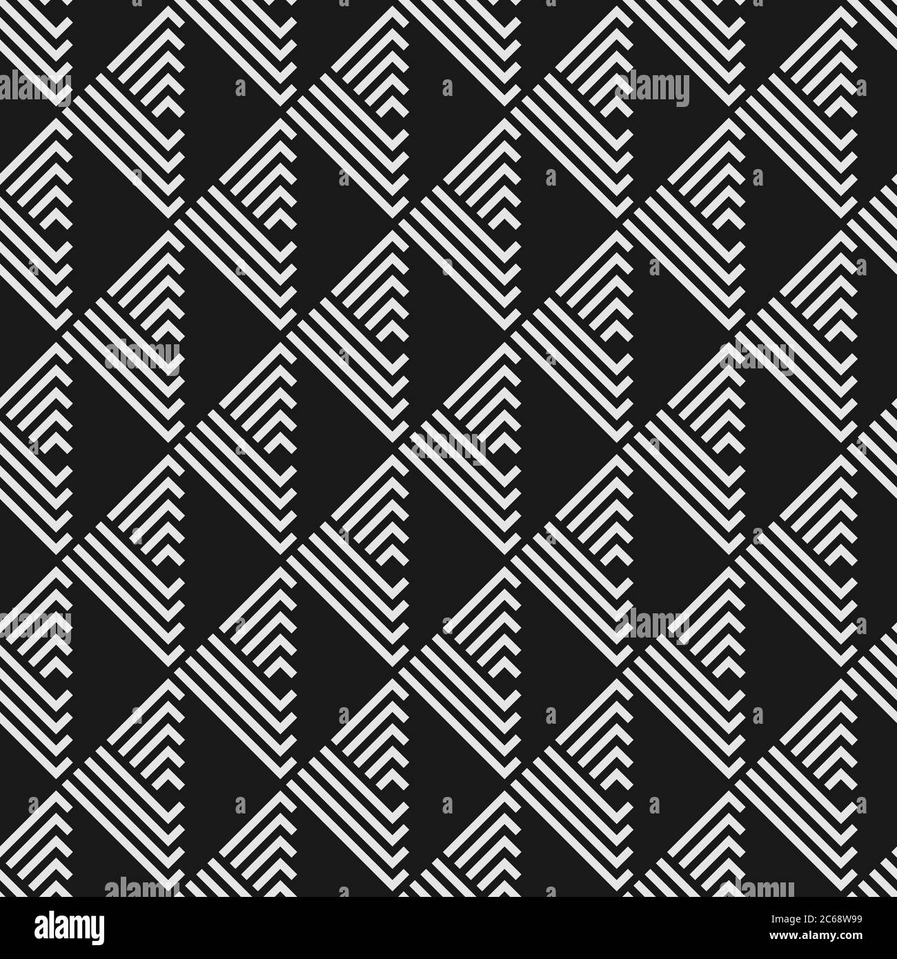Seamless abstract striped patterns with elements of triangles Stock ...