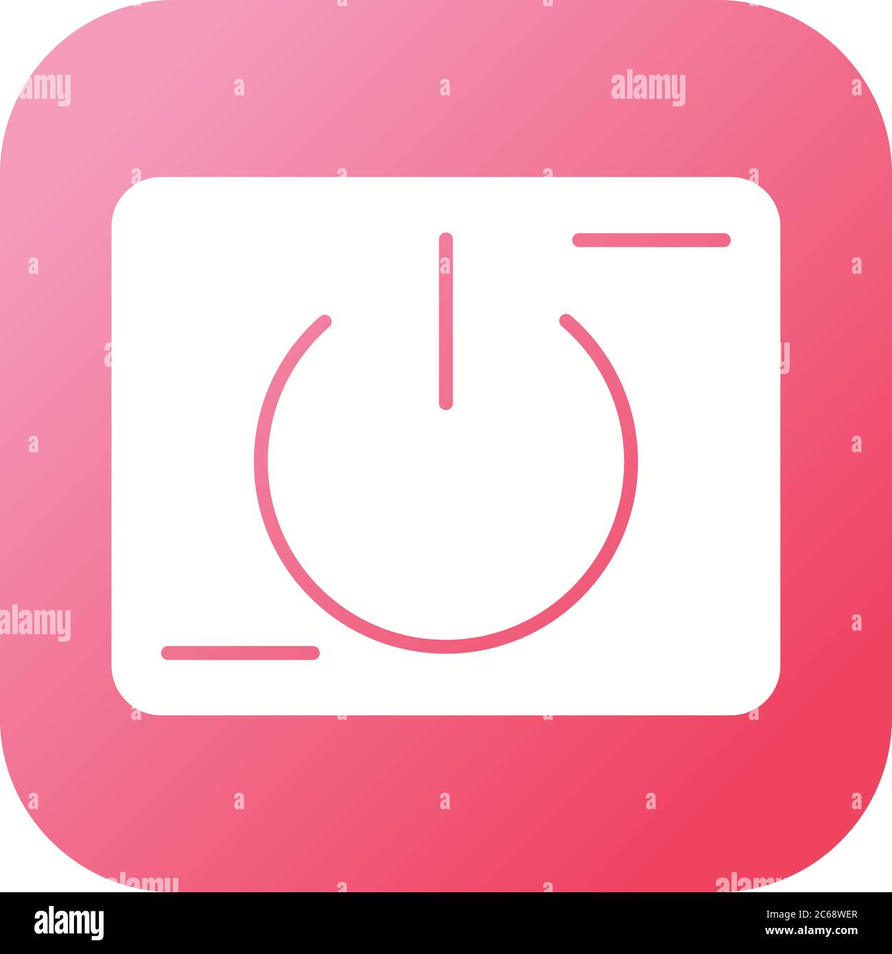 Unique Power Button Vector Glyph Icon Stock Vector Image & Art - Alamy