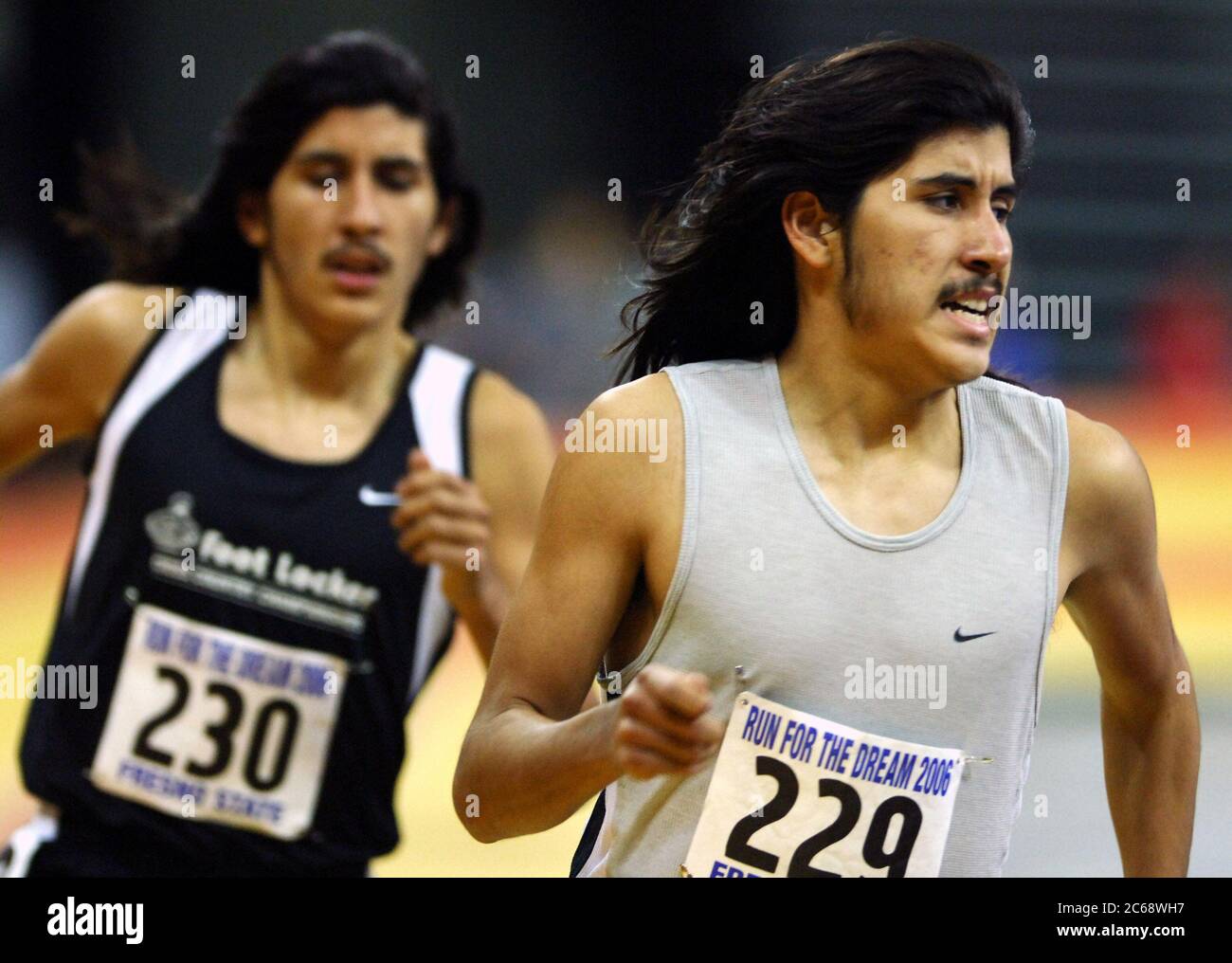 Fresno, United States. 16th Jan, 2006. Danny Mercado (right) leads twin ...
