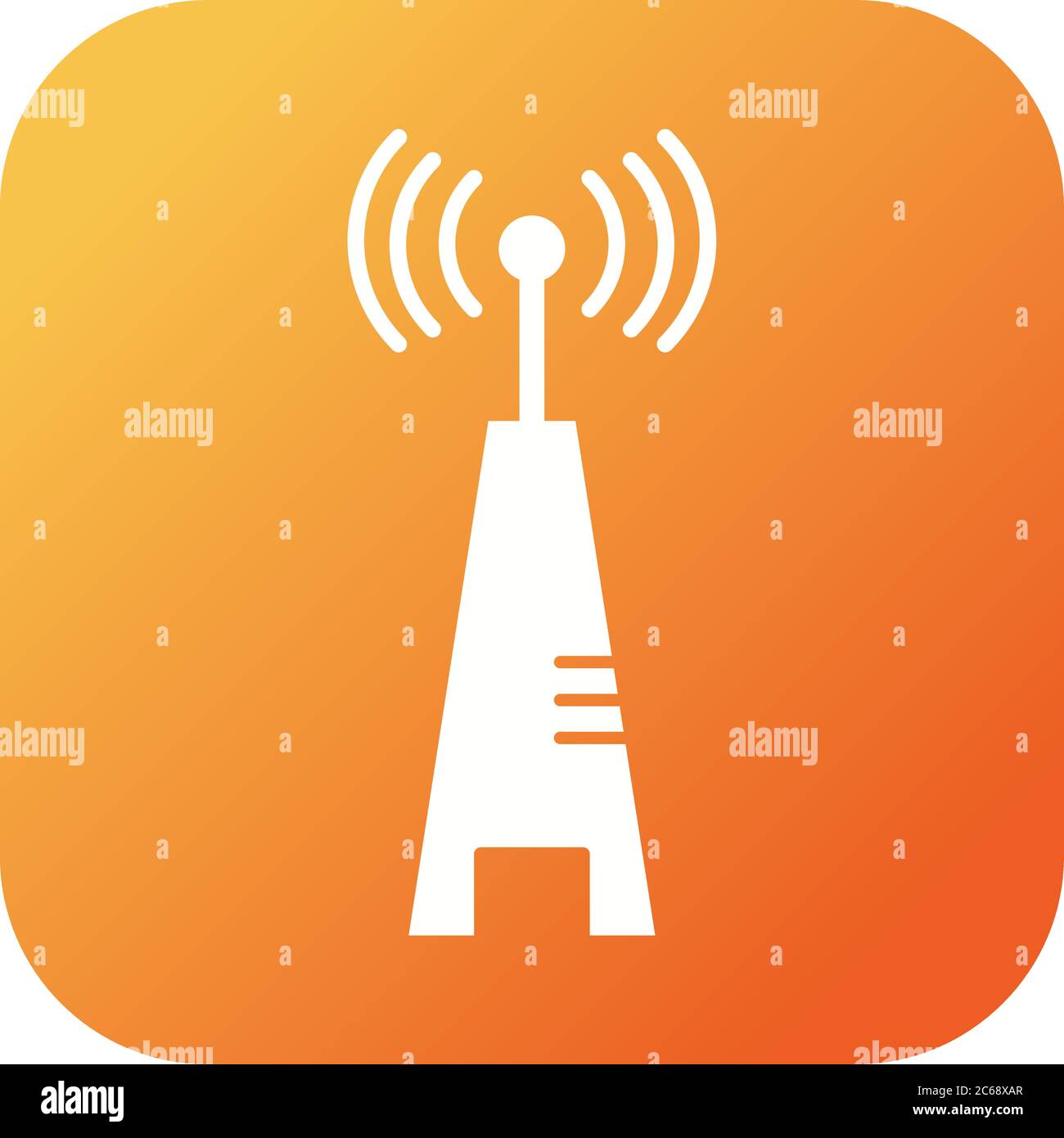 Unique Signal Tower I Vector Glyph Icon Stock Vector Image & Art - Alamy