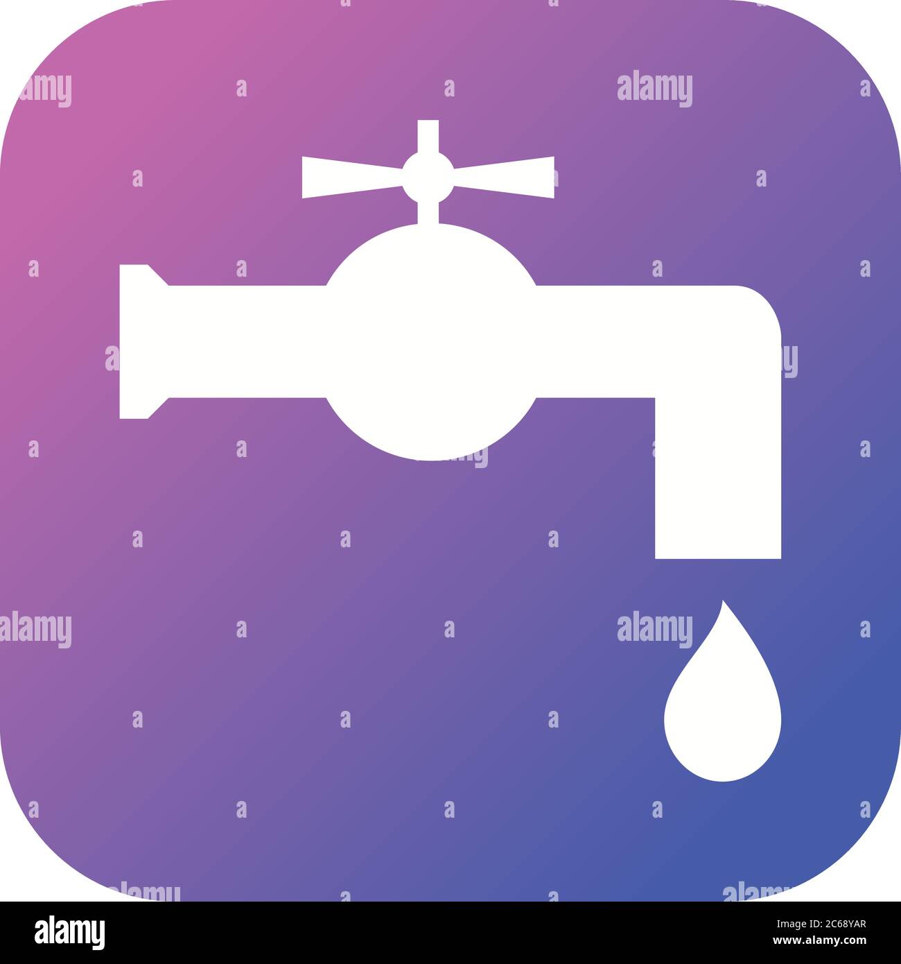 Unique Water Tap Vector Glyph Icon Stock Vector Image & Art - Alamy