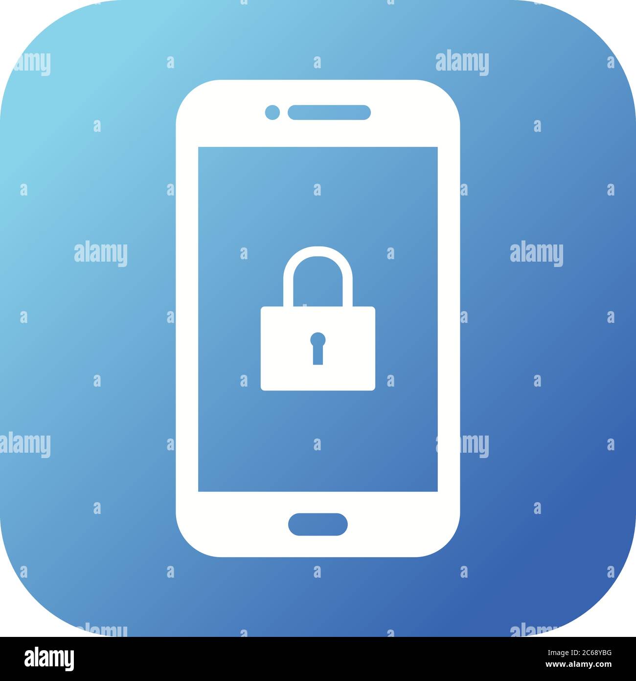Unique Lock Screen Vector Glyph Icon Stock Vector Image & Art - Alamy