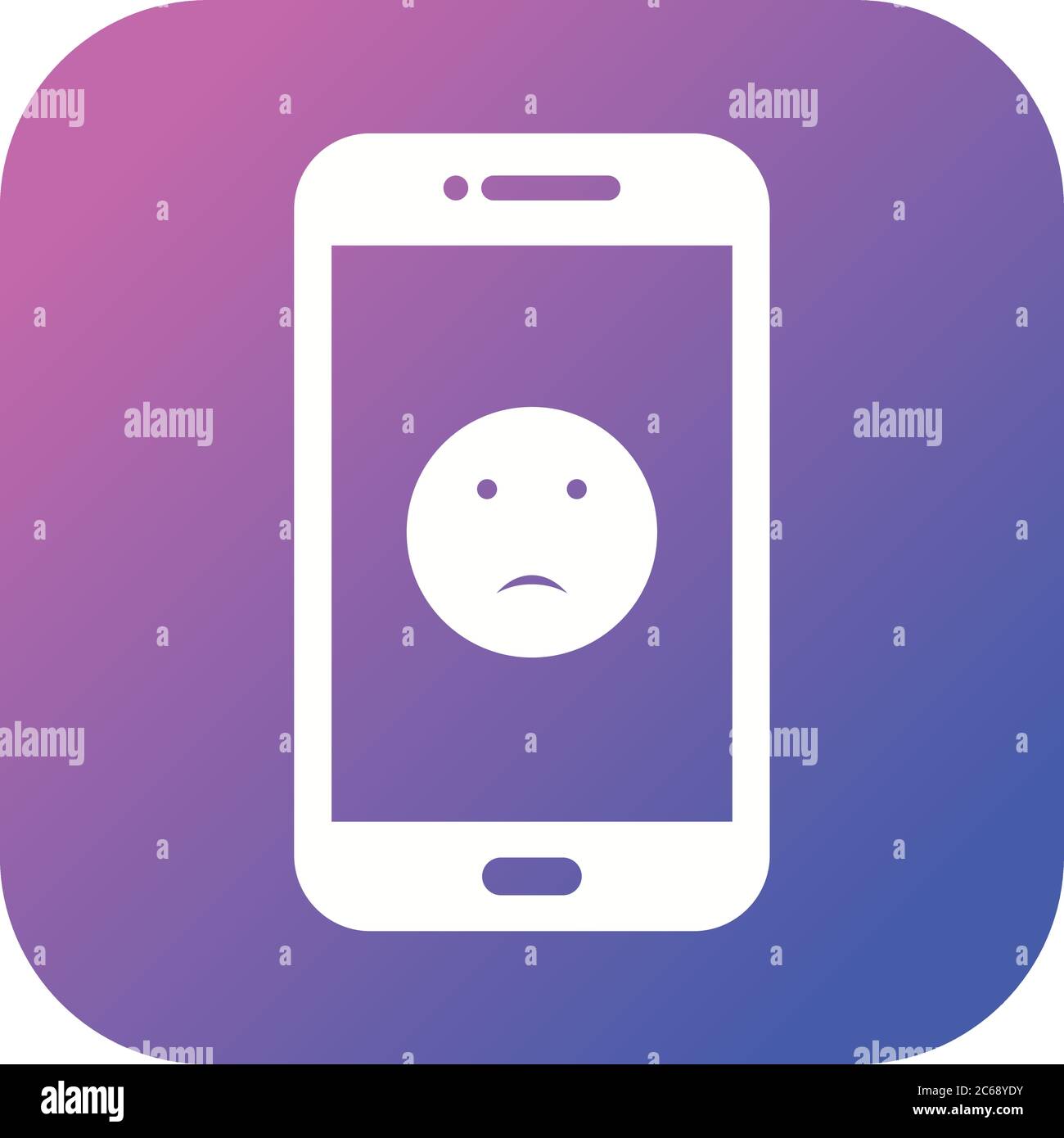 Unique Sad Face Vector Glyph Icon Stock Vector Image & Art - Alamy