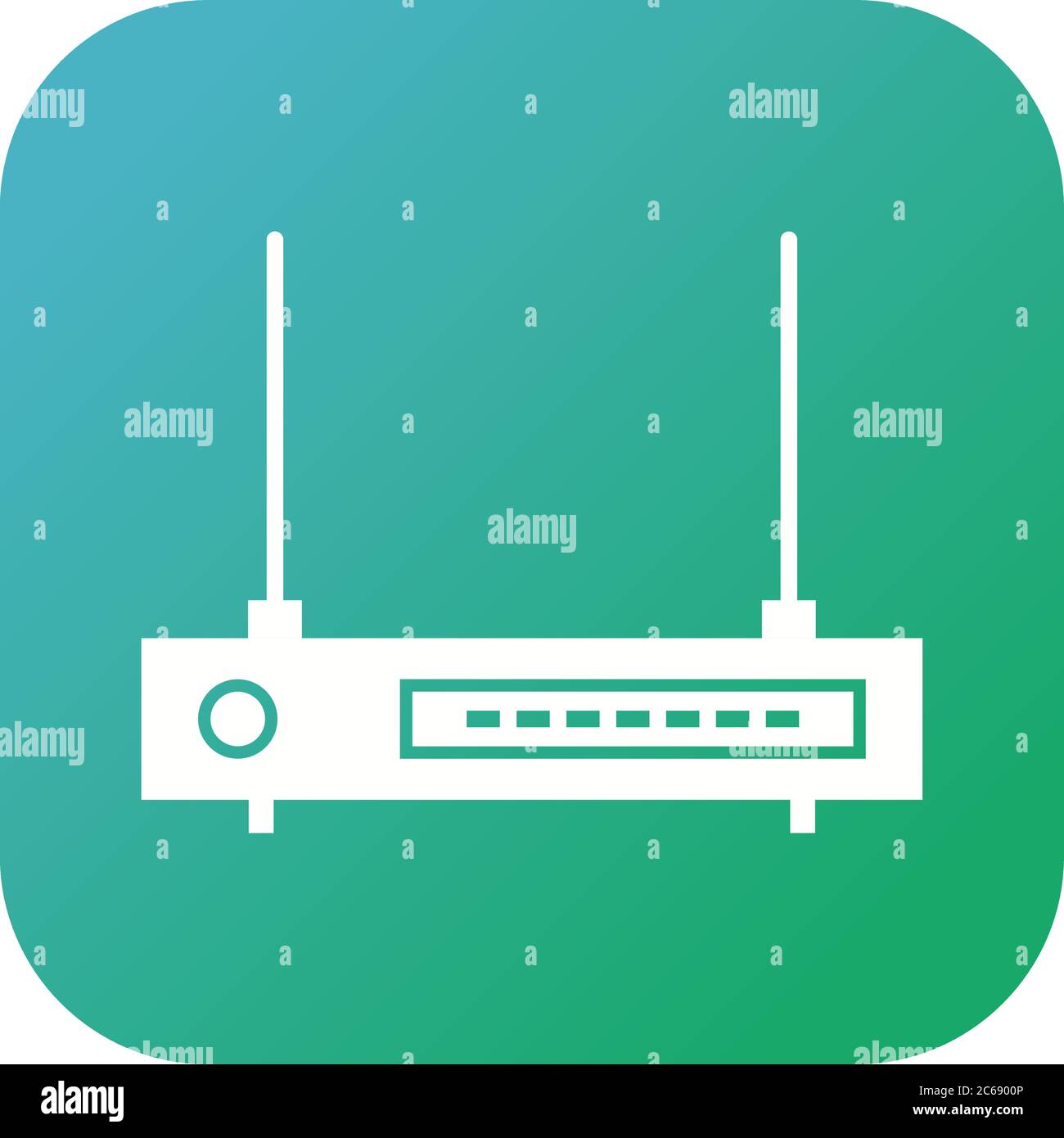 Unique Wifi Router Vector Glyph Icon Stock Vector Image & Art - Alamy