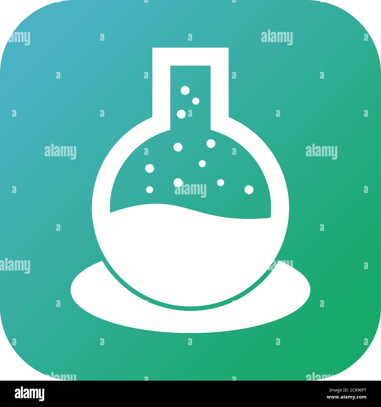 Unique Bubbles From Experiment Vector Glyph Icon Stock Vector Image ...