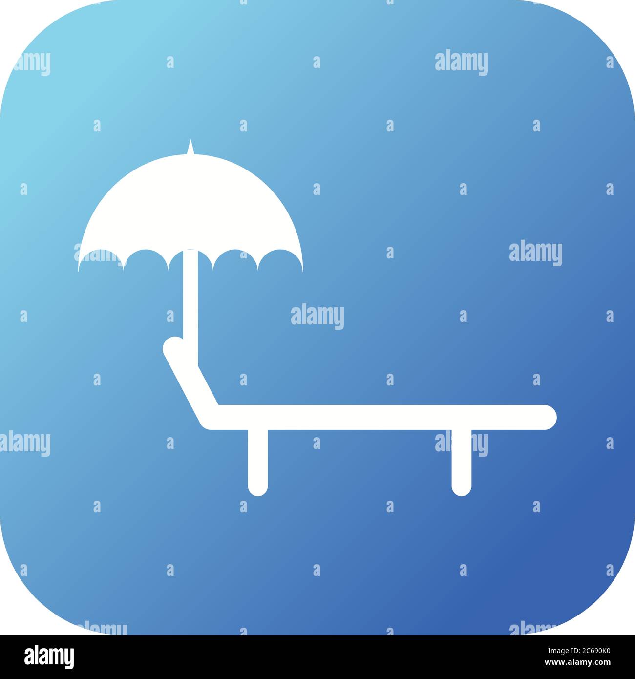 Unique Sunbathing Chair Vector Glyph Icon Stock Vector Image & Art - Alamy