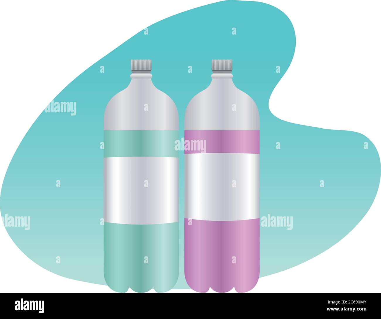 bottles products packing branding icons vector illustration design ...