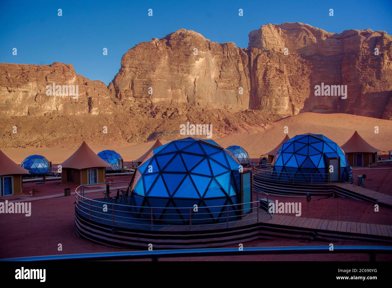 Asia, Middle East, Jordan, Wadi Rum, Memories Aicha Camp Stock Photo ...