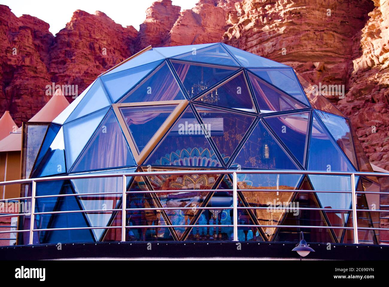 Asia, Middle East, Jordan, Wadi Rum, Memories Aicha Camp Stock Photo ...