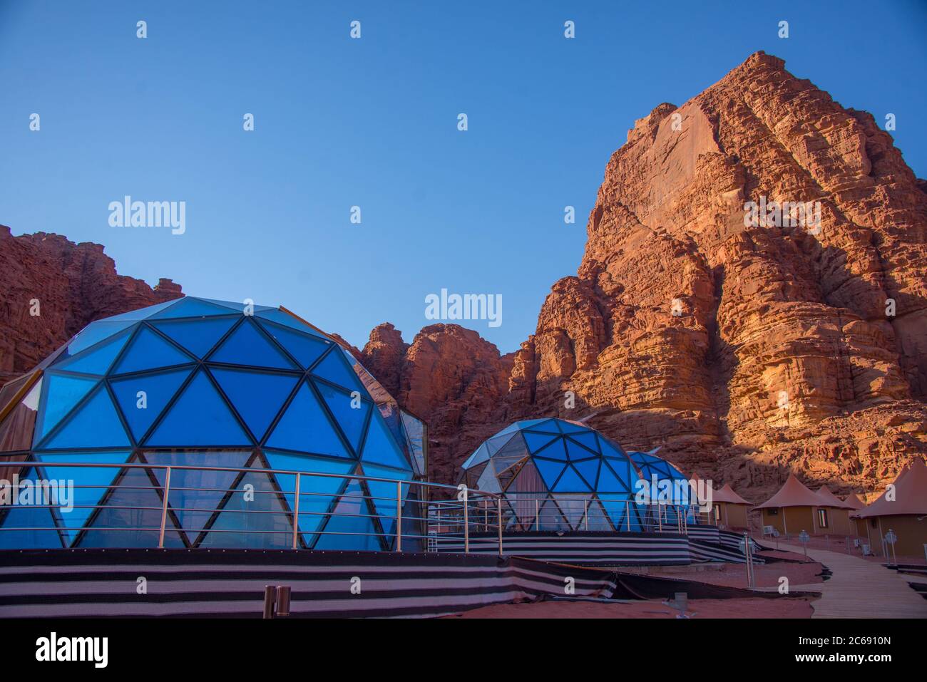Asia, Middle East, Jordan, Wadi Rum, Memories Aicha Camp Stock Photo ...