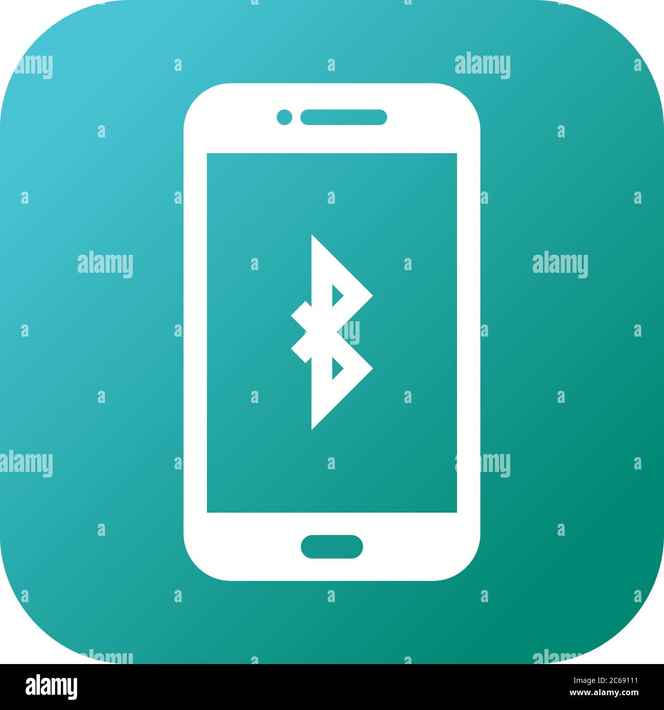 Unique Bluetooth connectivity Vector Glyph Icon Stock Vector Image ...