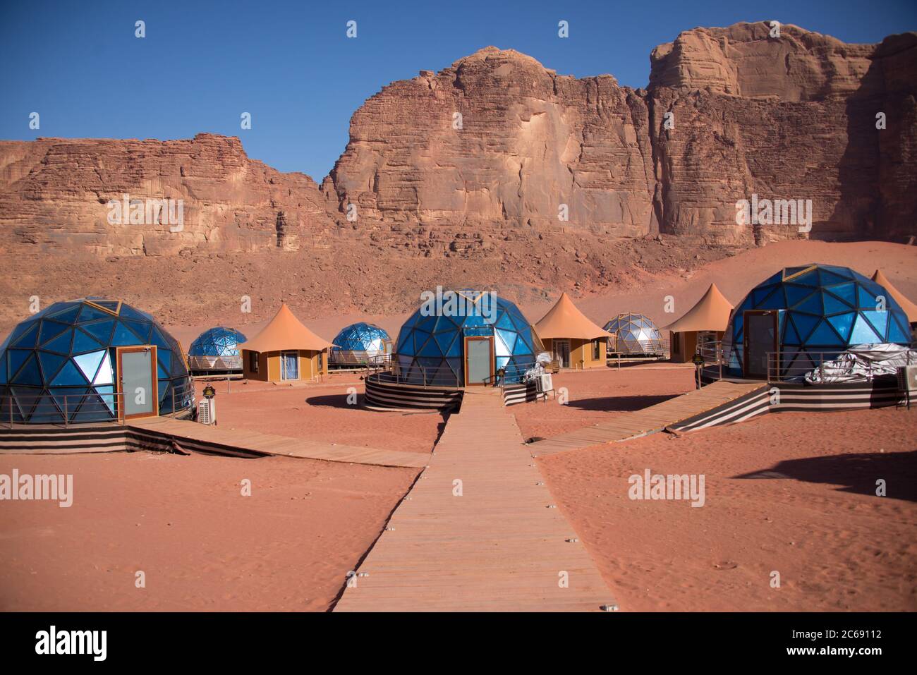Asia, Middle East, Jordan, Wadi Rum, Memories Aicha Camp Stock Photo ...