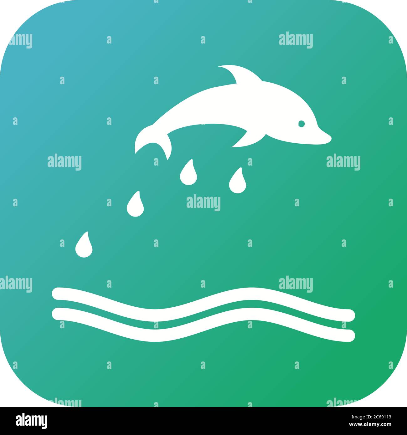 Unique Dolphin Vector Glyph Icon Stock Vector Image & Art - Alamy