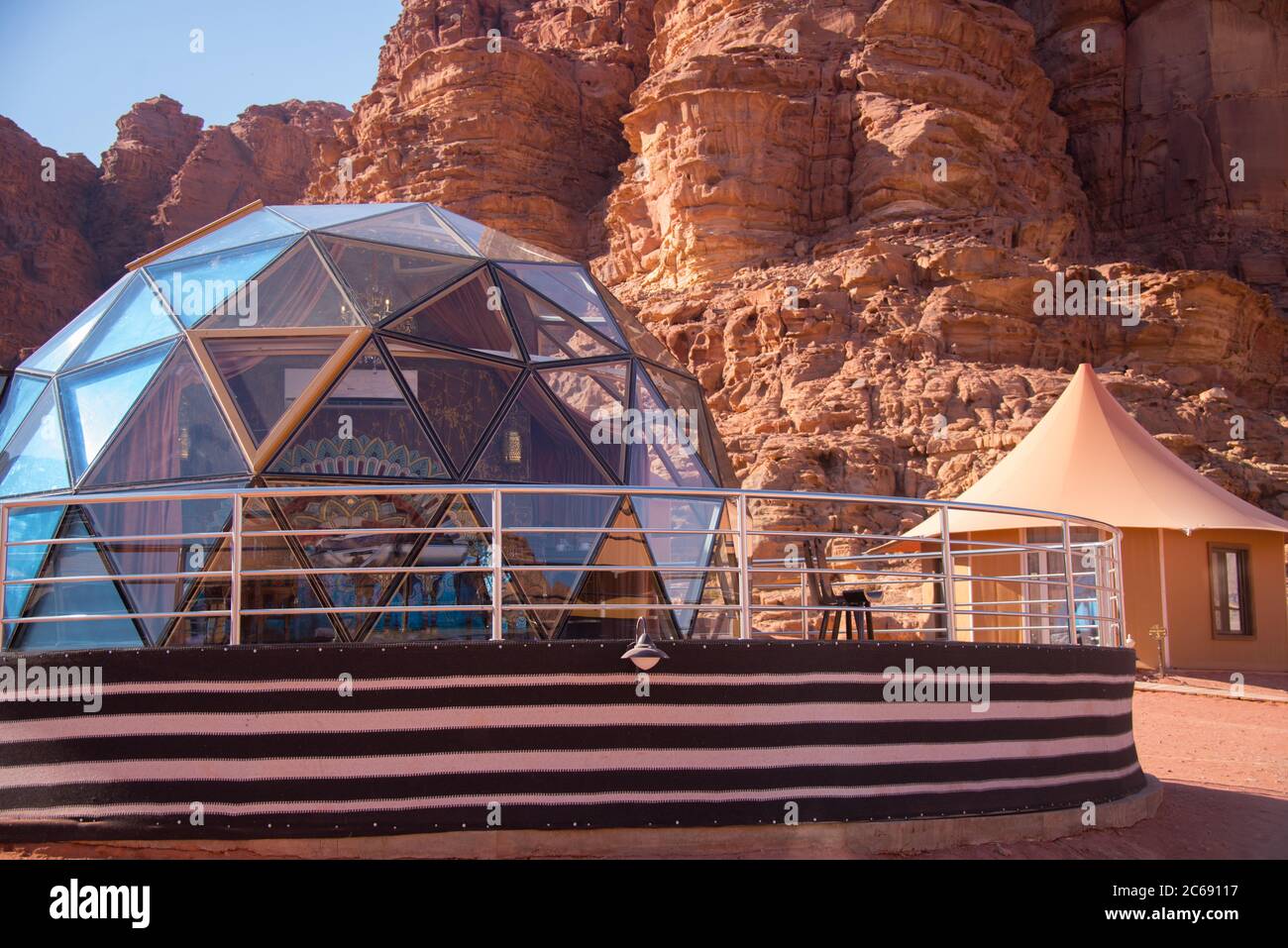 Asia, Middle East, Jordan, Wadi Rum, Memories Aicha Camp Stock Photo ...