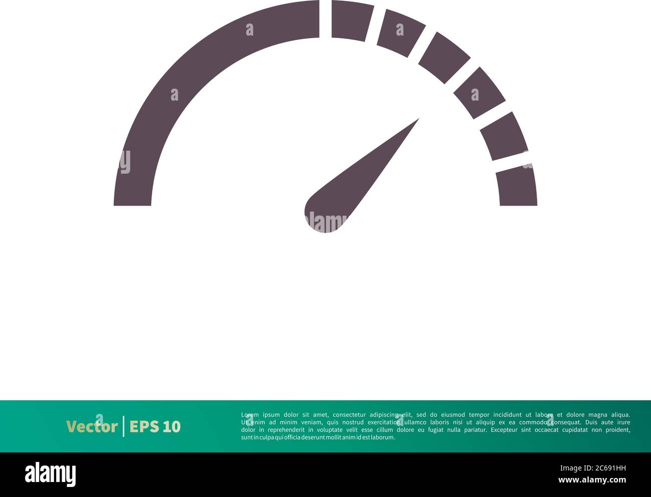 Speedometer Icon Vector Logo Template Illustration Design. Editable ...