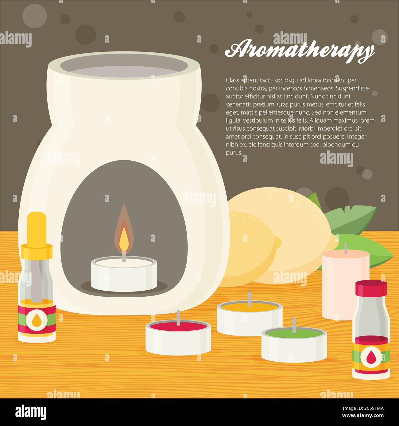 Vector aromatherapy, flat design Stock Vector Image & Art - Alamy