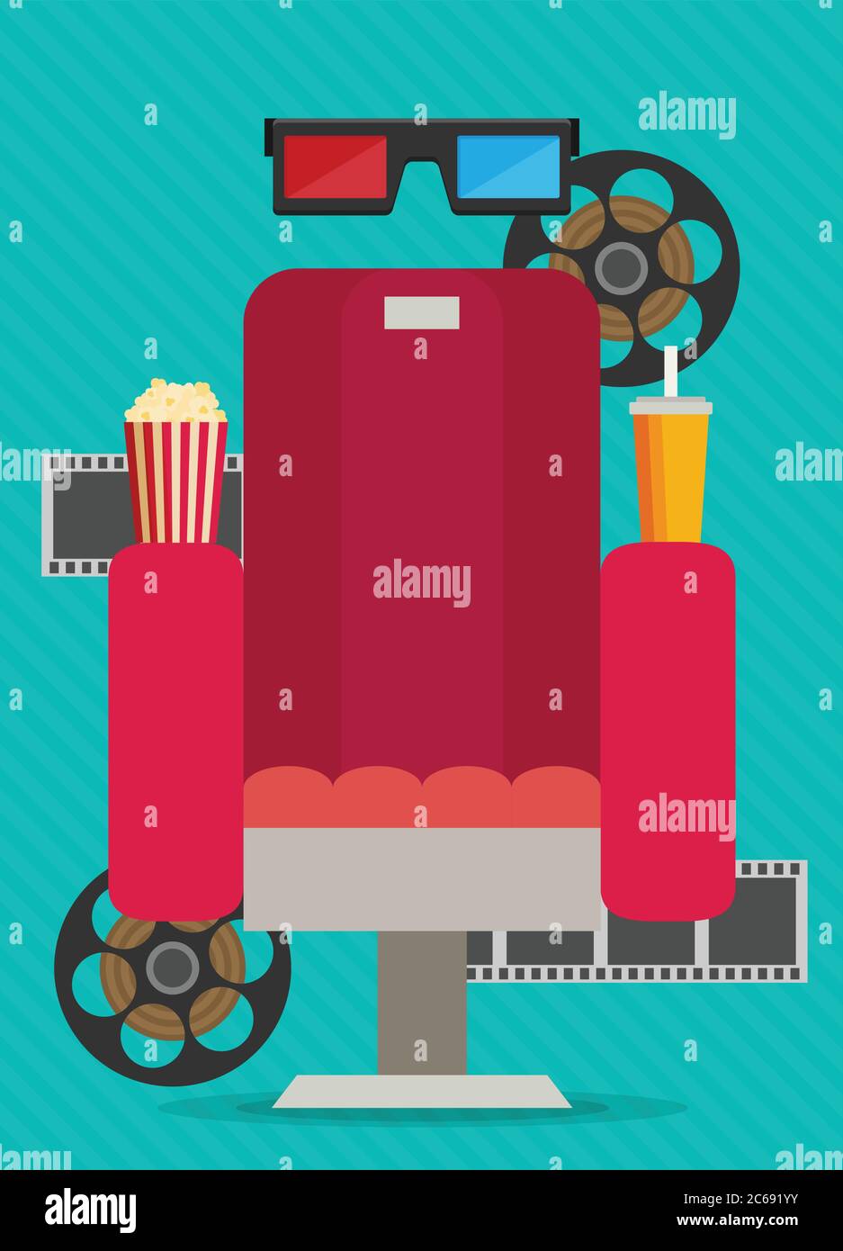 Popcorn for sale Stock Vector Images - Alamy