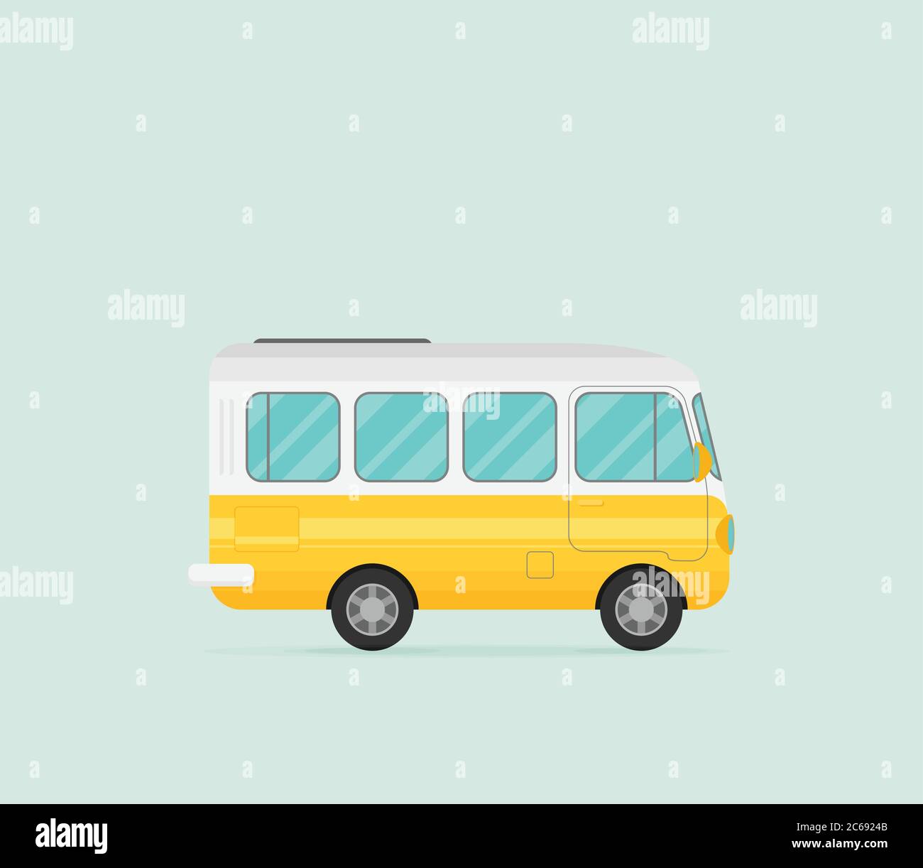 Bus travelling Stock Vector Images - Alamy