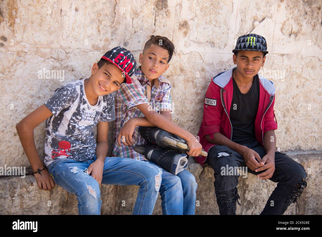 Asia, Middle East, Jordan, Amman, boys Stock Photo - Alamy