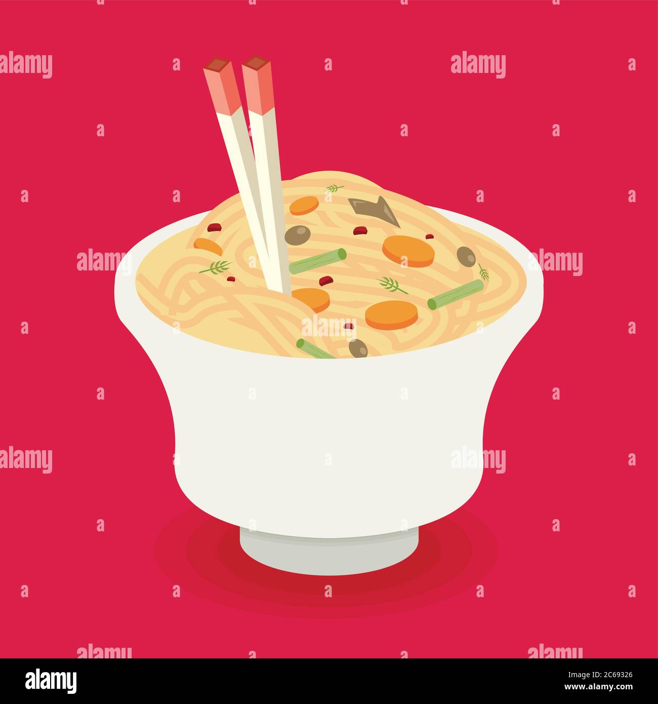 Ramen vector vectors hi-res stock photography and images - Alamy